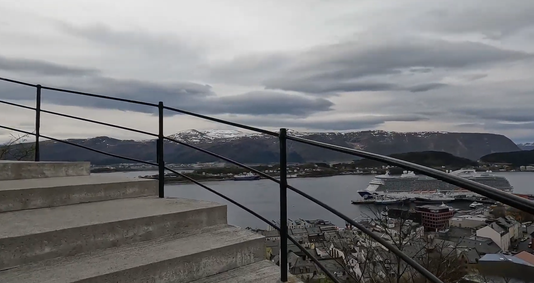 The iconic 418 stone steps leading to Aksla viewpoint – wide, well ...